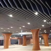 China Customized Aluminum Baffle Ceiling 30x100mm U-Shaped Strip for Hotel Hospital Fireproof Ceiling for sale