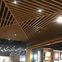 China Wood Grain Aluminum U Shape Baffle Ceiling 30x100mm Fireproof Decorative Profile for sale