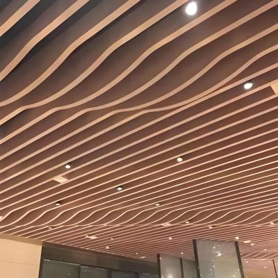 China Aluminum Baffle Ceiling TU Shaped 30x50mm 0.5-1.5mm Fireproof for Office Decoration for sale
