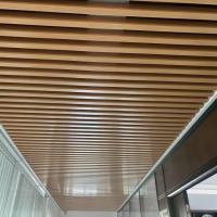 China Aluminum U-Shaped Acoustic False Ceiling 30x100mm Fireproof Sound Absorbing for Office Decoration for sale