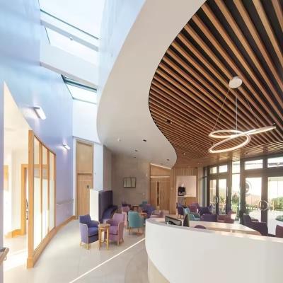 China Aluminum U-Shaped Acoustic False Ceiling 30x100mm Fireproof Sound Absorbing for Office Decoration for sale