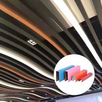 China Interior Decor Slat Ceiling Panels U Tube Customized Alum Strip Ceiling for sale