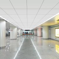 China Fireproof Aluminum Ceiling Tiles 600x600mm Clip In Removable Metal Panels for Hospital Decoration for sale