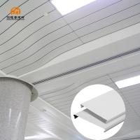 China Custom Aluminum Suspended Slat Strip False Ceiling 100mm Width for Hallway Interior Decoration for sale
