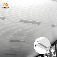 China Aluminium Slat Strip False Ceiling 100mm Width with Heat Insulation Powder Coated Finish for sale
