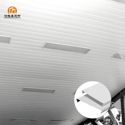 China Aluminium Slat Strip False Ceiling 100mm Width with Heat Insulation Powder Coated Finish for sale