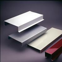 China Aluminium Slat Strip False Ceiling 100mm Width with Heat Insulation Powder Coated Finish for sale
