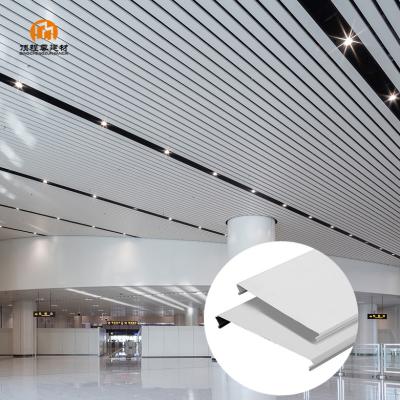 China Aluminum Ceiling Strips Decorative Suspended Ceiling 0.5mm Thickness 100mm Width for sale
