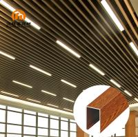 China Interior Decorative Ceiling Panels Suspended U Shape Ceiling Tiles Aluminium Linear Baffle Ceiling for sale