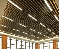China Interior Decorative Ceiling Panels Suspended U Shape Ceiling Tiles Aluminium Linear Baffle Ceiling for sale