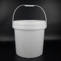 China 18L Industrial Lubricant Bucket - PP/HDPE Chemical Resistant Packaging 30x27.5x30cm for sale