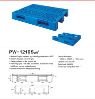 China Chuanzi Plastic Pallet 1000x1000x140mm with 2T Static Load Capacity - Heavy-Duty Forklift Shelf Warehouse Pallet for sale