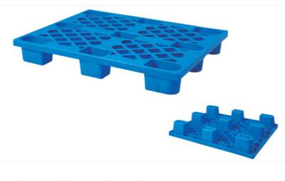 China Heavy-Duty Plastic Pallet 1000x900x145mm with 2T Static Load Capacity - Nine-Leg Forklift Design for sale