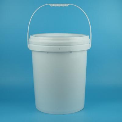 China 19kg Round Plastic Drum With Handle And Lid For Paint for sale