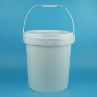 China 17 Liter Butter Plastic Packaging Bucket with Lid and Handle PP HDPE Food Grade for sale