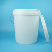China Customizable 15 Liter Plastic Packaging Bucket PP HDPE for Lubricants Paints for sale