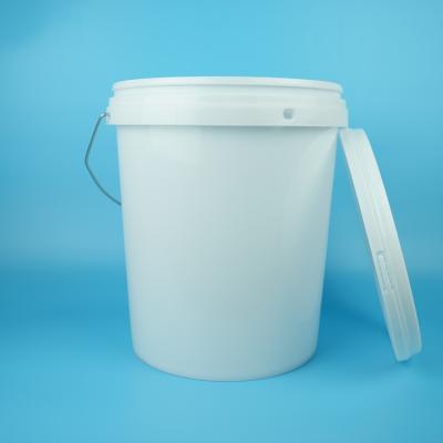 China Customizable 15 Liter Plastic Packaging Bucket PP HDPE for Lubricants Paints for sale