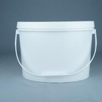 China Jieming 5L 10L 20L Oval Plastic Bucket PP HDPE Food Grade Storage Container for sale