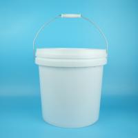 China Rounded Molded Plastic Bucket with Seal Lid Various Capacity and Packaging Options for sale