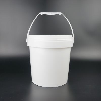 China 5L Circular Plastic Bucket with 0.8-1.5mm Thickness, FDA & ISO 9001 Certified for Industrial Use for sale