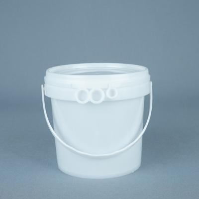 China Food Grade Ice Cream Bucket 1 Liter PP with Handle and Lid for Packaging for sale