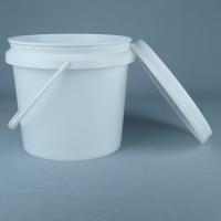 China 2 Gallon Round Plastic Bucket with Lid and Handle HDPE 23cm for sale