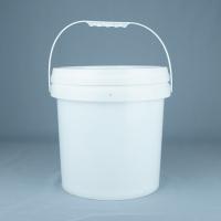 China Round Plastic Pail 1L-20L with Seal Lid Smooth Surface Custom Color for sale