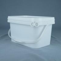 China Jieming Square Plastic Bucket 25L Food Grade PP Chemical Resistant with Lid for sale