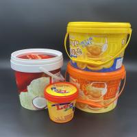 China Food Grade Plastic Bucket 5L with Snap On Lid for Storage and Transport PP for sale