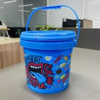 China Round Plastic Food Grade Bucket 1-10L with Convenient Handle PP Eco-Friendly for sale