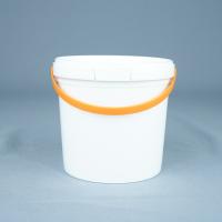 China Ice Cream Food Grade 1kg Plastic Bucket With Lid And Handle for sale