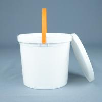 China Jieming Rounded Plastic Bucket 1-20L with Seal Lid for Food Chemical Storage for sale
