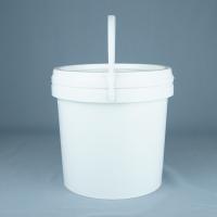 China Food Grade Plastic Storage Bucket 0.2L to 20L IML Thermal Transfer Screen Printing for sale