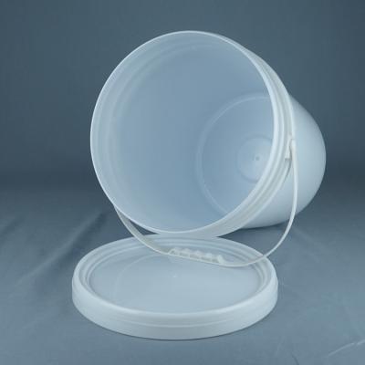 China Customized Logo Molded Rounded Plastic Bucket For Food Industry for sale