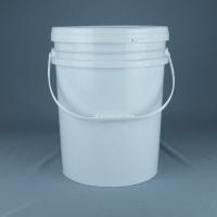 China Round Plastic Bucket with Seal Lid 1L to 20L Capacity ISO FDA Certified for sale