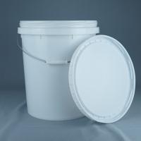 China 30kg Food Grade Plastic Bucket 30L Capacity with Airtight Lid and Handle for sale