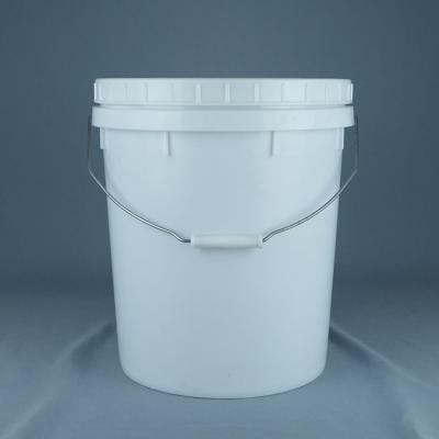 China Chemical Raw Material Packaging Round Plastic Barrel With Lid And Handle for sale