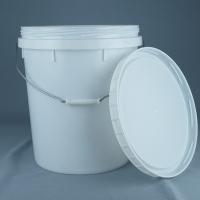 China Chemical Raw Material Packaging Round Plastic Barrel 25L with Lid and Handle for sale