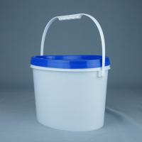 China 5 Liter Oval Plastic Container with Lid and Handle | 25×19×18cm PP Material for Food and Chemical Storage for sale
