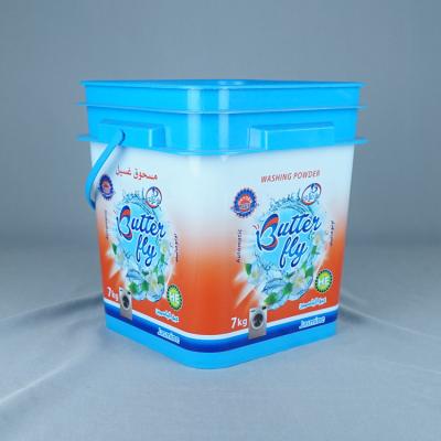 China 10L Square PP Plastic Bucket with Impact Resistance Food Grade for sale