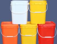 China 100% Virgin PP Square Plastic Bucket 10L Food Grade with Handle for sale