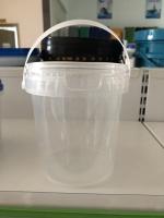China Jieming Transparent Plastic Bucket 1000ml Smooth Surface Screen Printing for Food Storage for sale