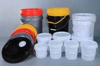 China Jieming 5L Plastic Paint Bucket 30cm UV Resistant with Lid and Pouring Spout for sale