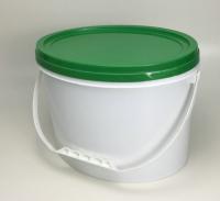 China Jieming Food Grade Oval Plastic Bucket 5L 10L 20L with IML Thermal Transfer Screen Printing for sale