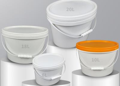 China Multifunctional Customizable Oval Plastic Bucket Food Grade 5L-20L for sale