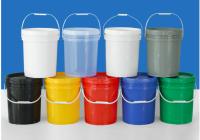 China Jieming 5L Green Plastic Fertilizer Bucket with Filling Hole UV and Heat Resistant for sale