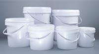 China Jieming Plastic Oil Bucket 20kg Leakproof Heat Resistant Round Container with Lid for sale