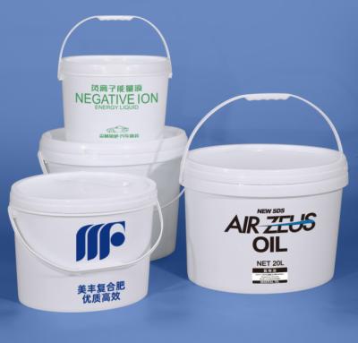 China Frost Resistant Plastic Paint Bucket 1.2KG Round 1 Gallon for All Surfaces for sale