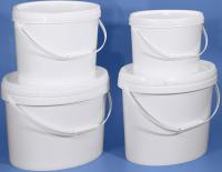 China Food Grade Oval Plastic Storage Bucket 5L 10L 20L PP HDPE with Woven Bag PE Bag Packaging for sale