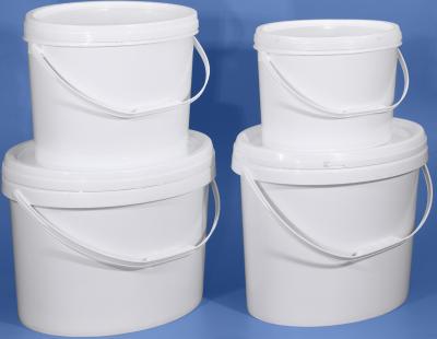 China Food Grade Oval Plastic Storage Bucket 5L 10L 20L PP HDPE with Woven Bag PE Bag Packaging for sale